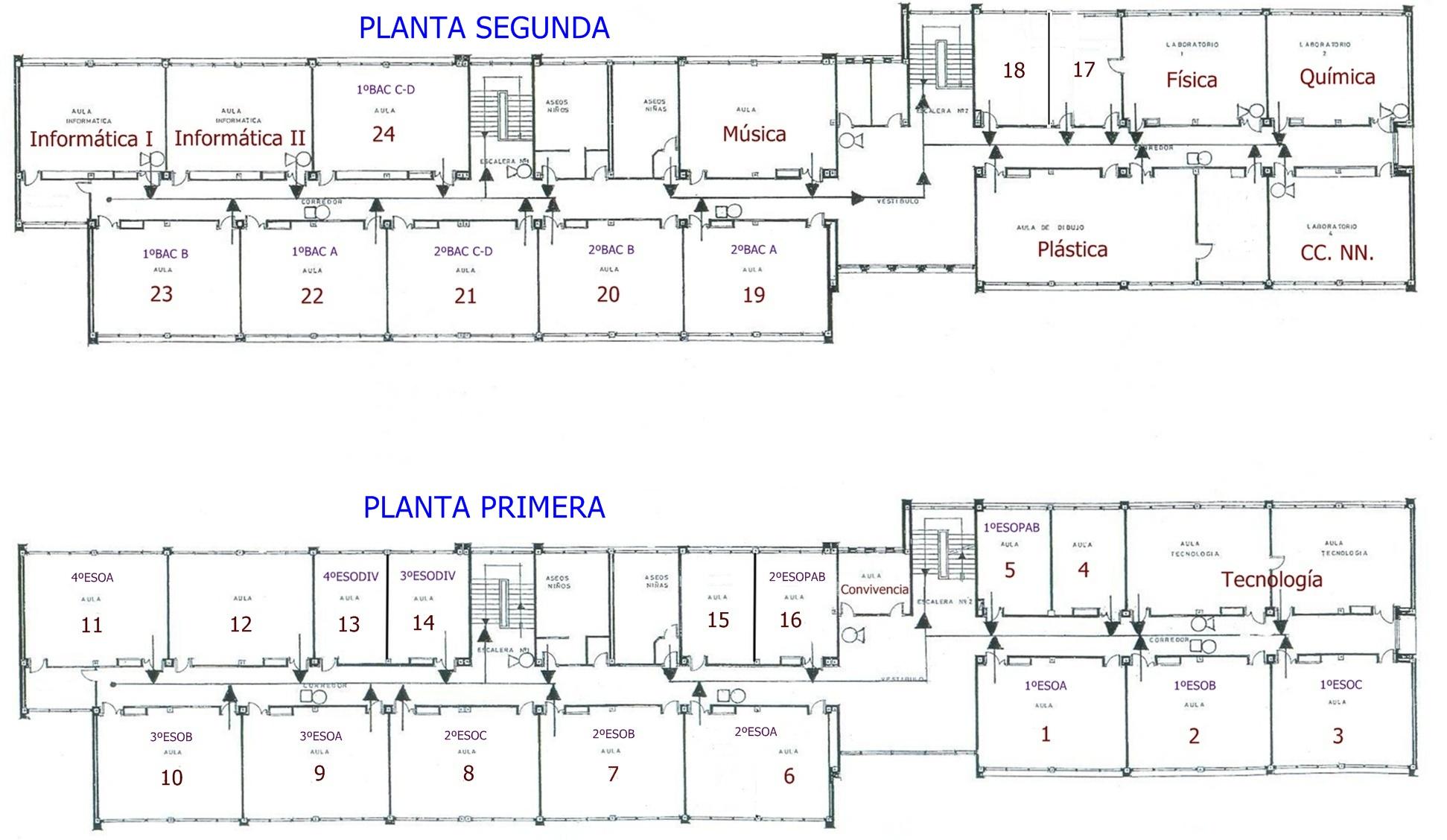 primera y segunda planta – IES LUCAS MALLADA
